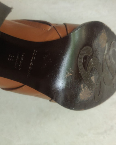 Calfskin Nappa DG Logo Ankle Boots